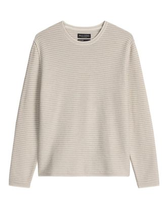 Marc O'Polo Leichter Strick-Pullover aus Baumwolle und Leinen, Regular Fit in