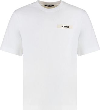 Jacquemus Gros Grain T-Shirt - - Tops - Herren - Wei&szlig; - XS