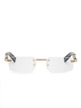 Cartier lunettes de vue &agrave; monture rectangulaire - Gris