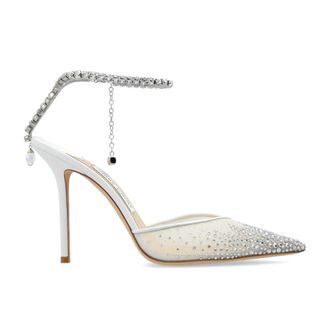 Jimmy Choo London Saeda 100 High Heels - - Shoes - Damen - Wei&szlig; - 38 1/2 EU
