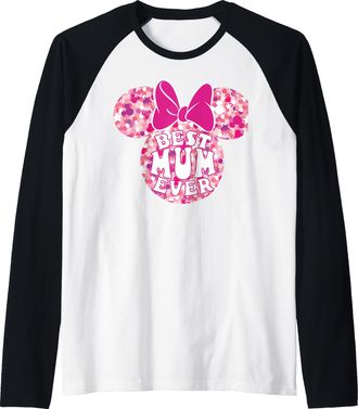 Disney Minnie Mouse Best Mum Ever Muttertag Raglan