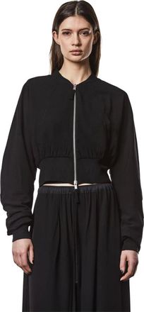 Thom Krom Femme, Vestes, Noir, Taille: 38 FR Blouson Bomber Court
