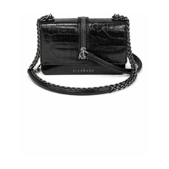 John Richmond Umh&auml;ngetasche mit Krokopr&auml;gung - - Bags - Damen - Grau - ONE SIZE