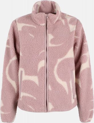 Danef&aelig; Danelabrador Fleecejacke Rosa Beige Abstrakt Floral