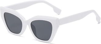 Generic Lunettes de soleil femmes &agrave; la petit cadre f&ecirc;te vacances lunettes(White)