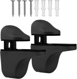 Generic Glass Shelf Brackets - Paar Stück Verstellbare Glas Halterung - Wandmontage Halter Für Arbeitsplatz Wohnbereich Bad Küche Schlafzimmer Wand