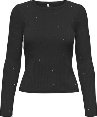 Only Onlalice Life Ls Rib Bling O-Neck Cc KNT