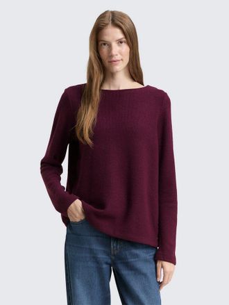 Tom Tailor Sweatshirt Strick & Sweatshirts Soft-Touch Sweatshirt mit Knopf-Details