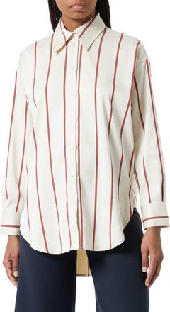 Seidensticker Damen Bluse - Fashion Bluse - Regular Fit - tailliert - Stretch - Hemd Blusen Kragen - Bügelleicht - Langarm,Elfenbein,40