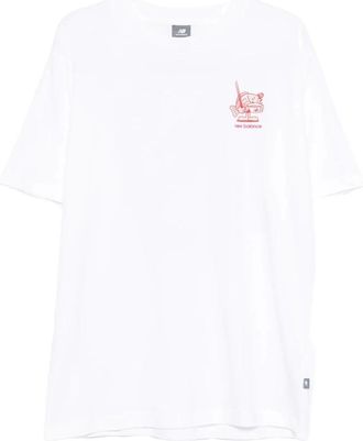 New Balance Homme, Sport, Blanc, Taille: XL T-shirt