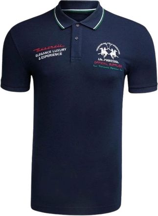 La Martina Polo d&eacute;contract&eacute; - Homme - Tops - Bleu - Taille: 2XL