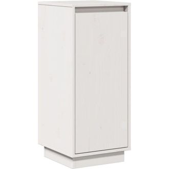 vidaXL Sideboard Wei&szlig; 31,5x34x75 cm Massivholz Kiefer Vidaxl