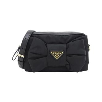 Prada Sac bandouli&egrave;re Pre-owned Tessuto Fiocco - Femme - Pre-owned - Noir - Taille: ONE Size