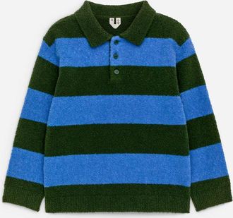 Arket Lang&auml;rmliges Poloshirt -Blau