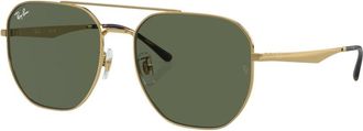 Ray-Ban unisex, Accessoires, Jaune, Taille: 59 MM Irregular Lunettes de soleil