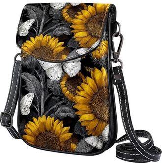 Generic Petit sac à bandoulière en cuir pour femme, sac à bandoulière décontracté avec sangle réglable, pour le shopping, la randonnée, un usage quotidien, To