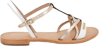 Les Tropeziennes Damen Hironela Flache Sandale, Wei&szlig;gold, 39 EU