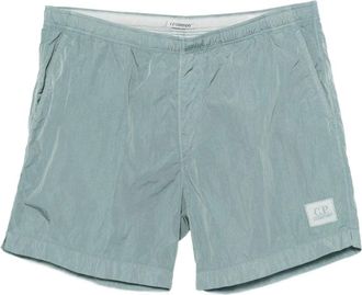 C.P. Company C.p. Company, Homme, Maillots de bain, Bleu, Taille: XL Logo Patch Swim Shorts