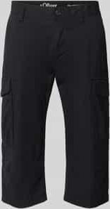 s.Oliver Black Label Relaxed Fit Cargoshorts aus Baumwoll-Mix