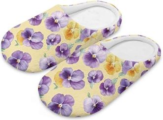 Coloranimal Chaussons de spa pour invit&eacute;s - Jetables et r&eacute;utilisables - Antid&eacute;rapants - Bout ferm&eacute;, Lily Daisy, 38.5/39.5 EU