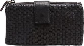 Bata Portefeuille en cuir tress&eacute; pour femme