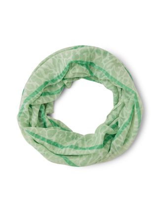Street One Gemusterter Loop-Schal arcadia green A