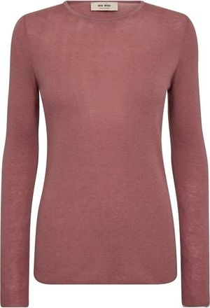 Mos Mosh MOS Mosh, Femme, Pulls, Rose, Taille: 40 FR MMBouch O-Neck Knit