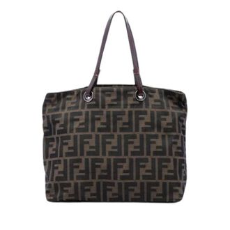 Fendi Pre-owned Canvas Tote Bag - - Pre-owned - Damen - Braun - ONE SIZE