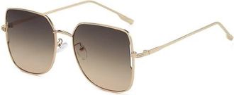 Generic Lunettes De Soleil Tendance &Agrave; Monture M&eacute;tallique Large For Femmes, Id&eacute;ales For La Photographie De Rue, Les Vacances, Le Sport Et Les F&ecirc;tes For Hommes.