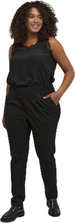 Kaffe Curve Hose KCjia Damen Gro&szlig;e Gr&ouml;&szlig;en Hose Casual Anzughose 54, Black deep 54