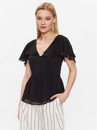 Nafnaf Bluse Halbala XENC40 Schwarz Regular Fit