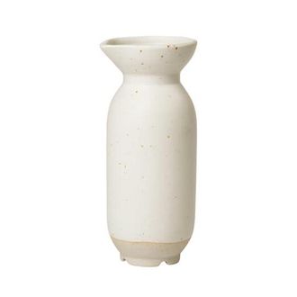 Broste Copenhagen Broste Copenhagen Eli Kanne aus Steingut in der Farbe Matt Soft Light Grey, Ma&szlig;e: 5cm x 5cm x 12cm, 14533338