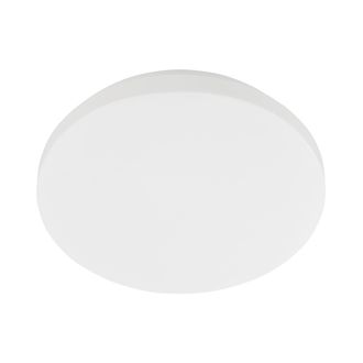 Eglo LED Deckenlampe Pogliola-E, flache Deckenleuchte, Lampe Decke Flur, Leuchte Schlafzimmer aus Metall und Kunststoff in Wei&szlig;, warmwei&szlig;, &Oslash; 22 cm