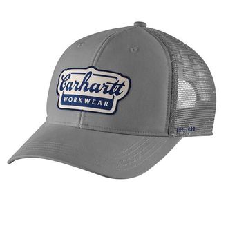 Carhartt Work in Progress Casquette 106738 Rugged Flex pour homme en maille serg&eacute;e, acier, Taille unique