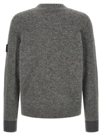Stone Island Alpaca Wool Blend Crew Neck Sweater - Gray