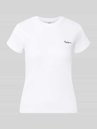 Pepe Jeans London Regular Fit T-Shirt aus Baumwoll-Mix Modell MERIDA