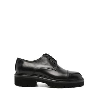 Corneliani Chaussures &agrave; lacets &agrave; bout droit et semelle &eacute;paisse - Homme - Chaussures - Noir - Taille: 41 1/2 EU