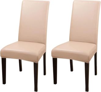 Generic wasserdichte PU-Stuhlbez&uuml;ge Set F&uuml;r Esszimmer - Langlebige Schonh&uuml;llen F&uuml;r K&uuml;che, Hotel & Restaurant, Hochzeit, Event, Bankett, Stretchhussen, Atmungs