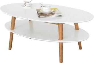 M&oslash;rteens home24 Couchtisch 110 x 42 x 60cm Wei&szlig;/Wei&szlig;