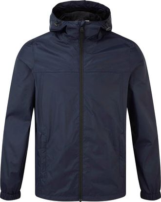 TOG24 Craven Herren Regenjacke Wasserdichte Atmungsaktiv Outdoorjacke Leichte Windjacke Faltbare Regenjacke F&uuml;r Fahrrad Wandern Lauf Marineblau XL