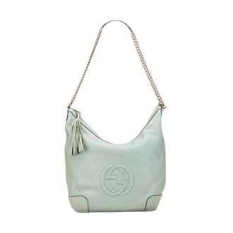 Gucci Sac bandouli&egrave;re en cuir pr&eacute;-poss&eacute;d&eacute; - Femme - Pre-owned - Bleu - Taille: ONE Size