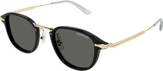 Montblanc Montblanc MB0336S Sonnenbrille für Herren, mehrfarbig, Einheitsgröße