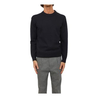 Paolo Pecora Maglia Girocollo - - Knitwear - Herren - Blau - S