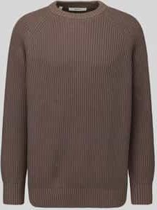 Selected Regular Fit Pullover aus reiner Baumwolle Modell BRAUN