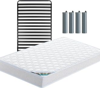 Altobuy Chypre - Pack Matelas + Titanium 22 90x190cm + Pieds