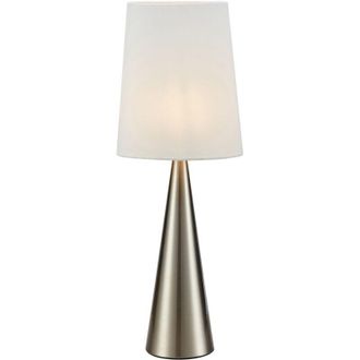 Marksl&ouml;jd Lampe de table e14 40w ip20 nickel satine blanc casse - markslojd - conus 88895542 88895542 88895542
