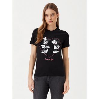 Only T-Shirt Mickey 15317991 Schwarz Regular Fit