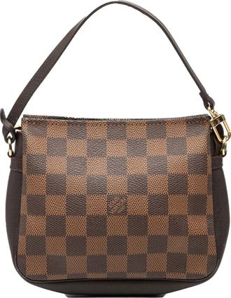 Louis Vuitton Crossbody Bags - Damier Ebene Trousse Pochette - Gr. unisize - in Braun - f&uuml;r Damen