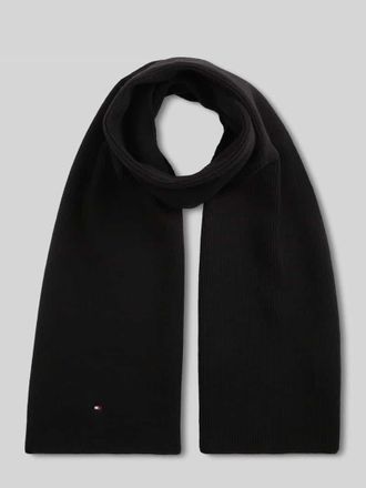Tommy Hilfiger Schal aus Baumwoll-Mix mit Woll-Anteil