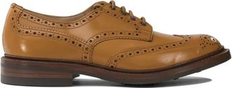 Trickers Brown Brogue Derby Shoe - Gr. 8_5 - in Braun